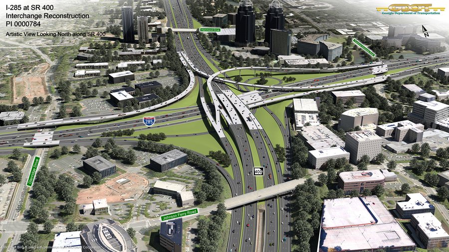 Groundbreaking set for I-285/Georgia 400 overhaul - Atlanta Business ...
