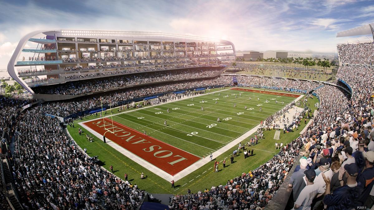 Raiders, Chargers team up for $1.7B SoCal stadium plan (Video) - San ...