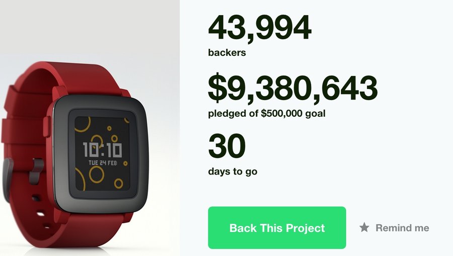 Pebble Kickstarter