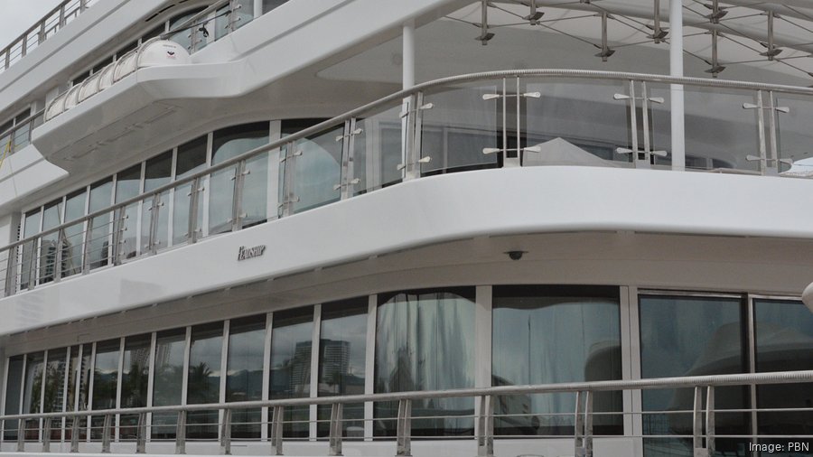 Musashi Larry Ellison yacht tight glass side of yacht