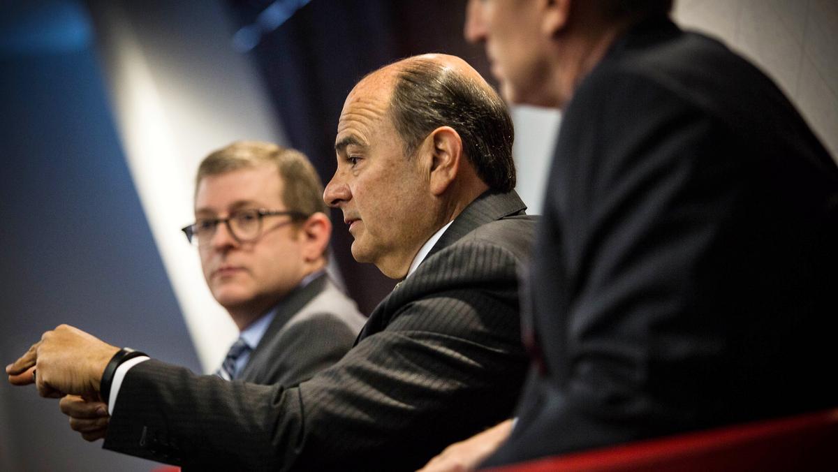 Image of the day: WakeMed, Rex and Duke Hospital presidents on stage ...