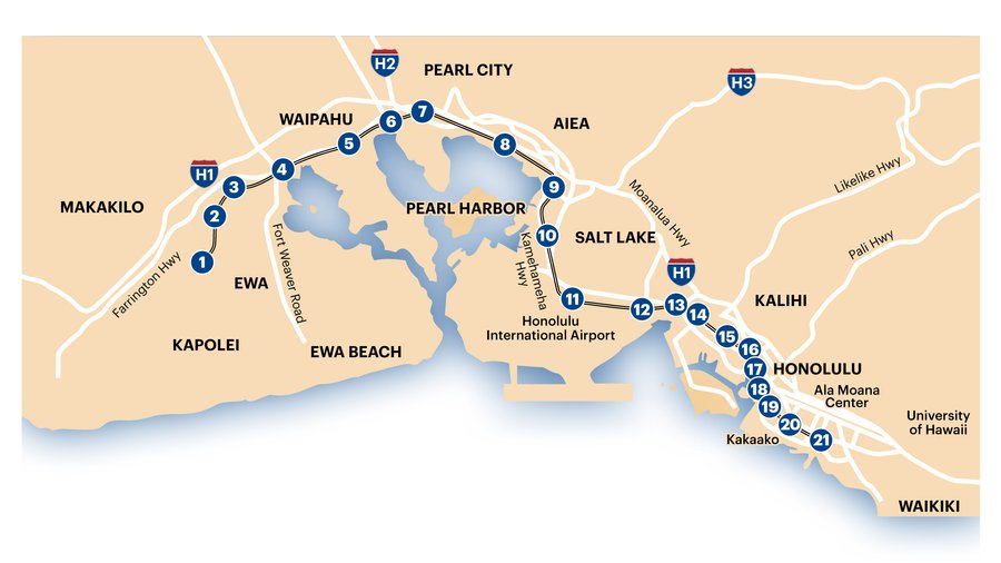 Honolulu Authority for Rapid transportation awards airport rail station ...