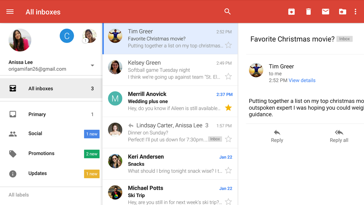 Gmail app for Android now supports multiple email accounts. - Silicon ...