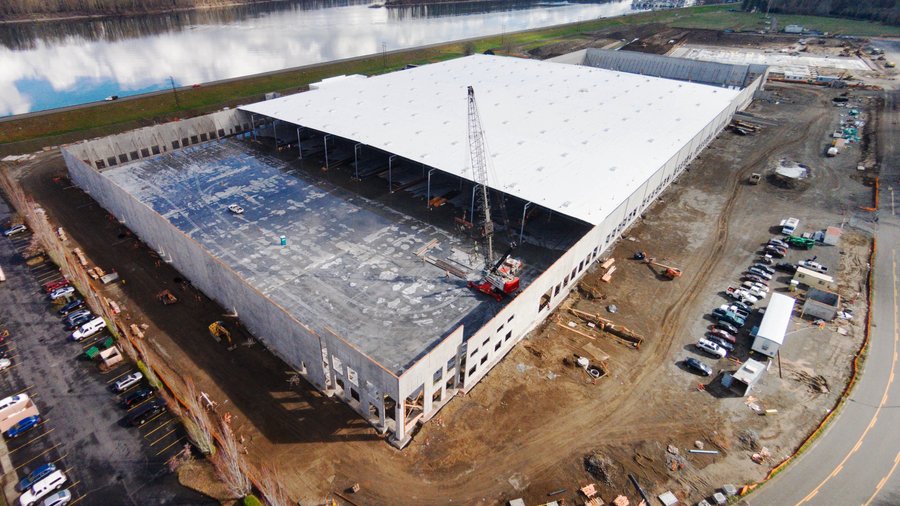 Portland region's largest industrial building plows ahead of schedule ...