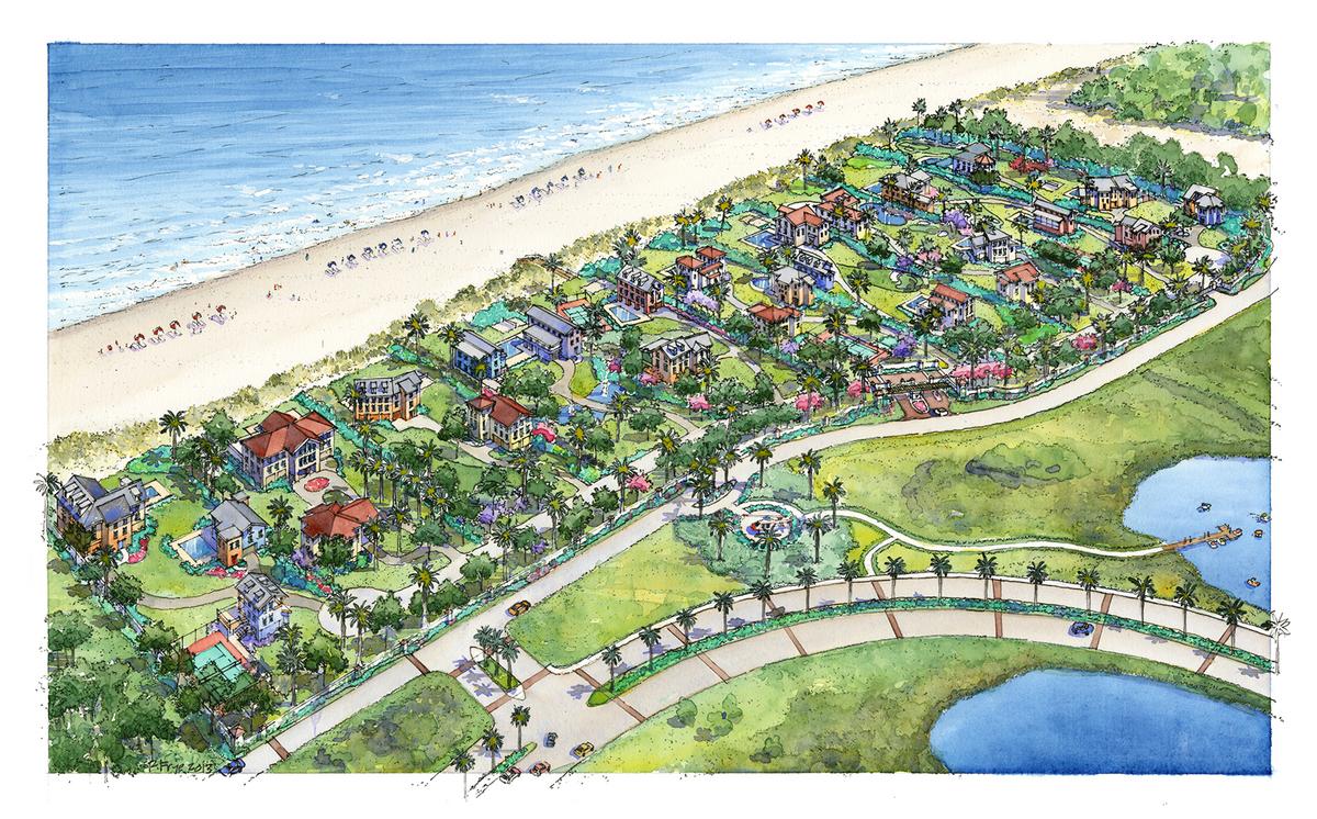 New beachfront luxury homes planned for Galveston - Houston Business ...