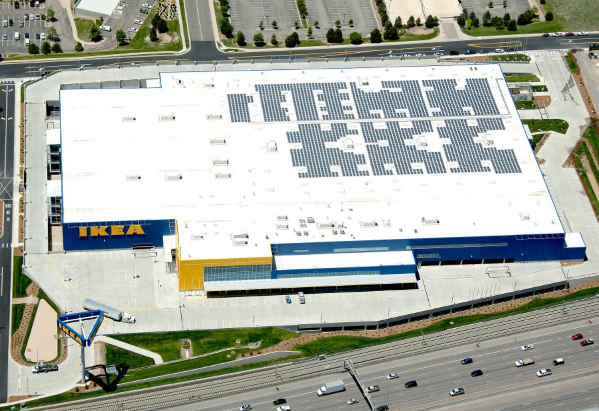 Ikea super-sizes solar power system on Centennial store - Denver ...