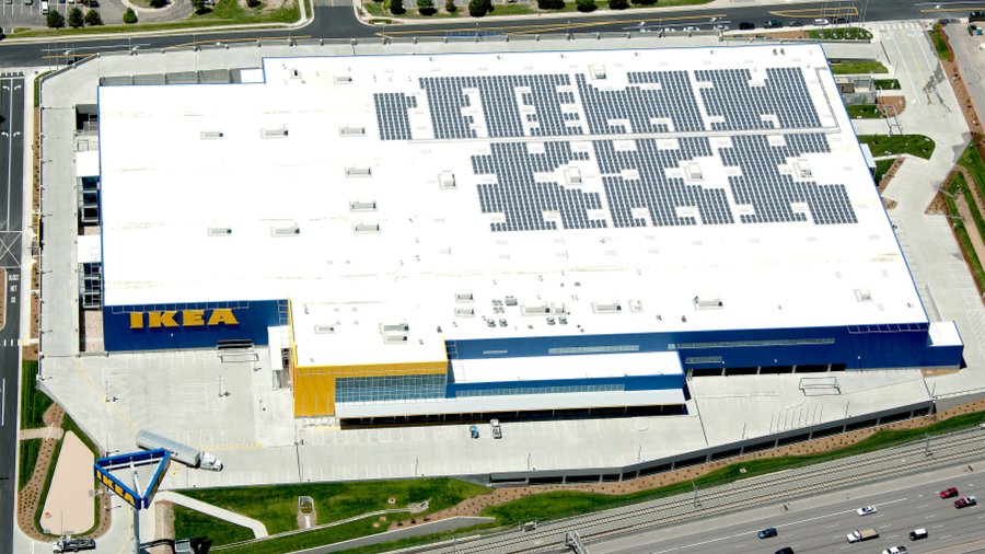Ikea super-sizes solar power system on Centennial store - Denver ...