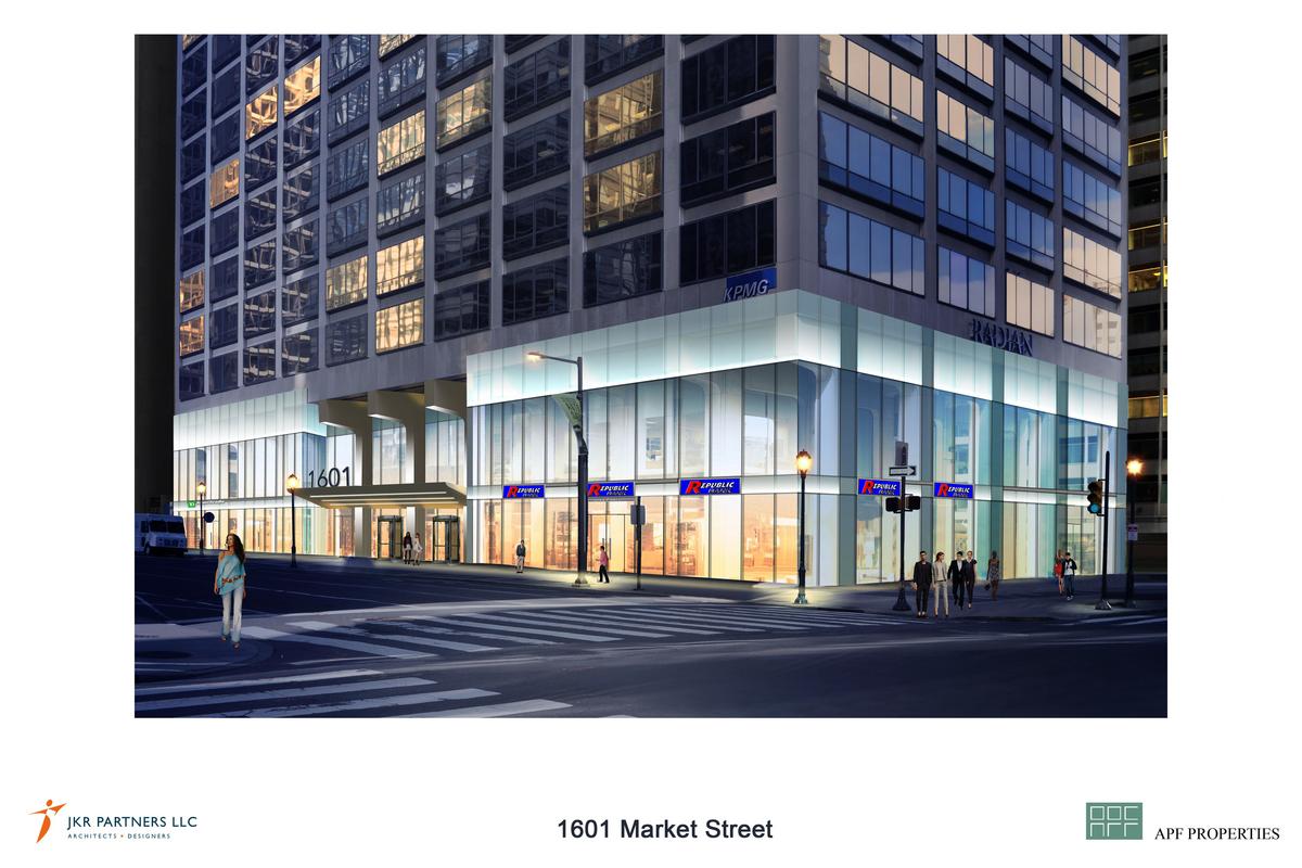 APF Properties will roll out retail at 1601 Market St. - Philadelphia ...