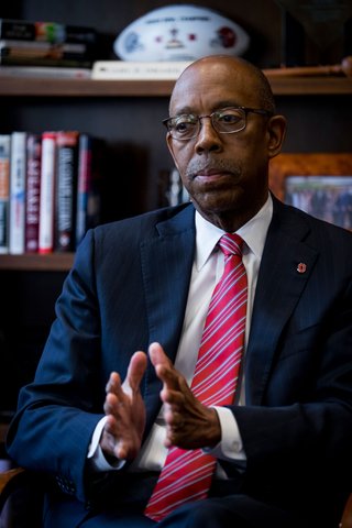 Ohio State University President Michael Drake defends Geoff Chatas ...