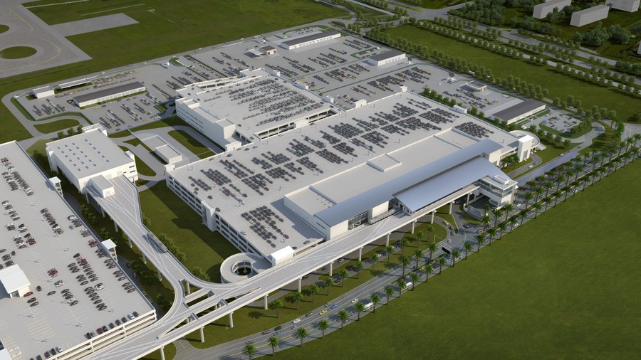 Consolidated rental car center aerial 1