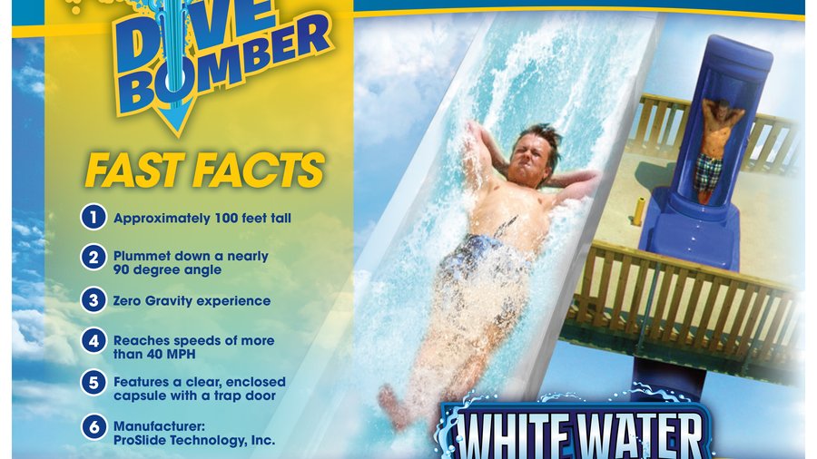 Six Flags’ 10-story Dive Bomber water slide debuts (SLIDESHOW & VIDEO ...