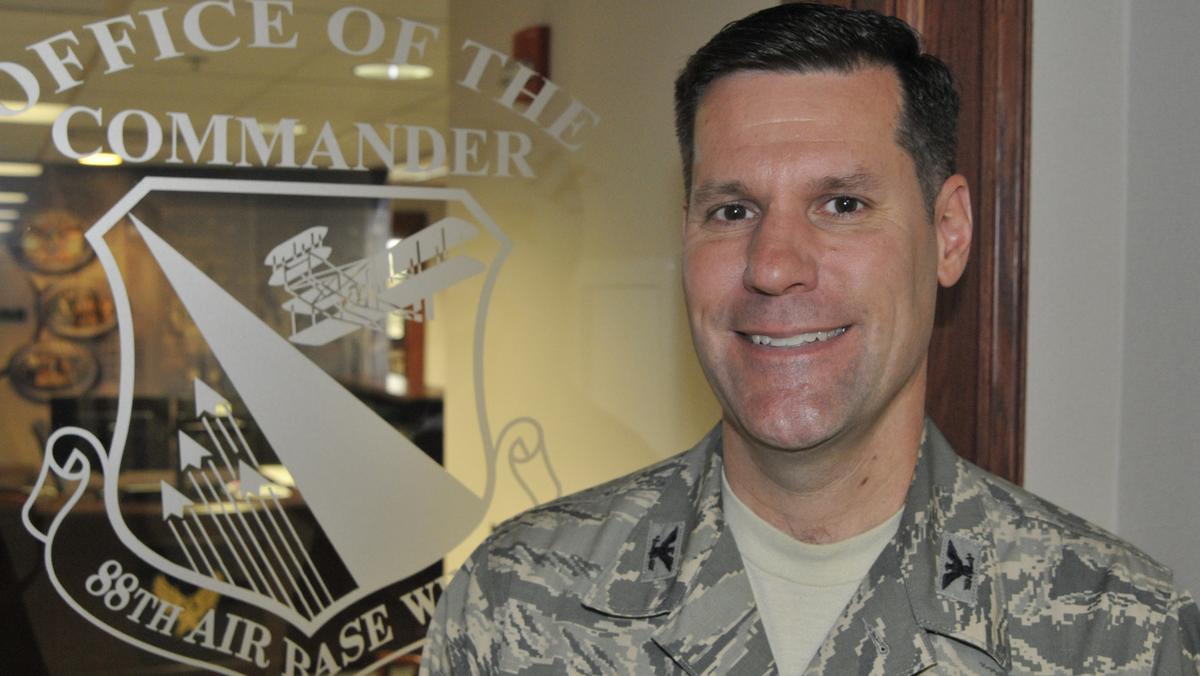 U.S. Air Force leaders Lt. Gen. John Thompson, Col. John Devillier ...