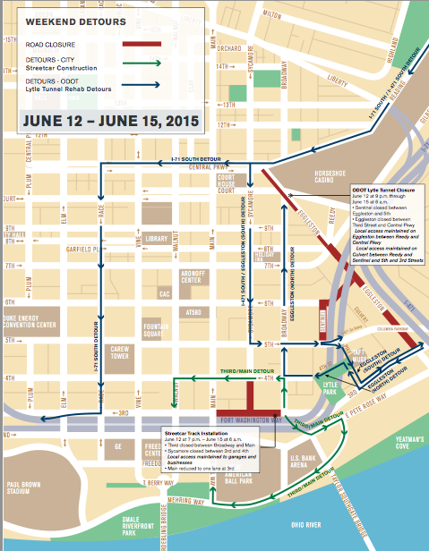 I-71, downtown streets to close this weekend - Cincinnati Business Courier