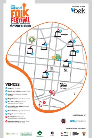 National Folk Festival reveals Greensboro site map - Triad Business Journal