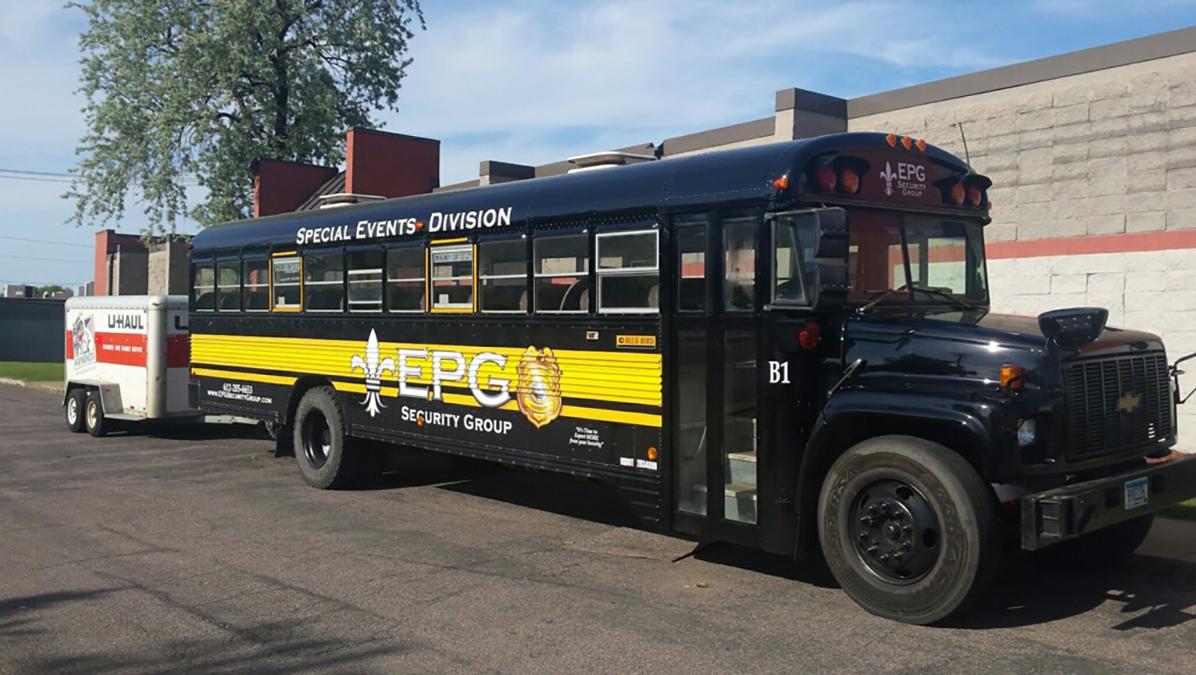 How to spot Rock the Garden's security firm? Look for the school bus ...