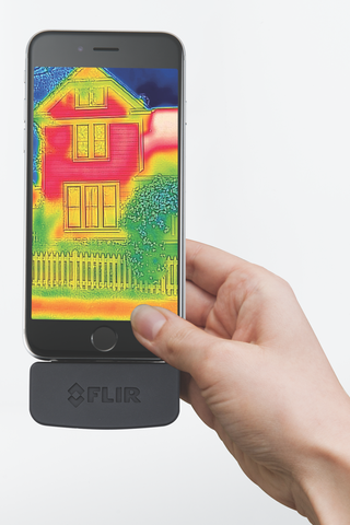 FLIR ONE with hand