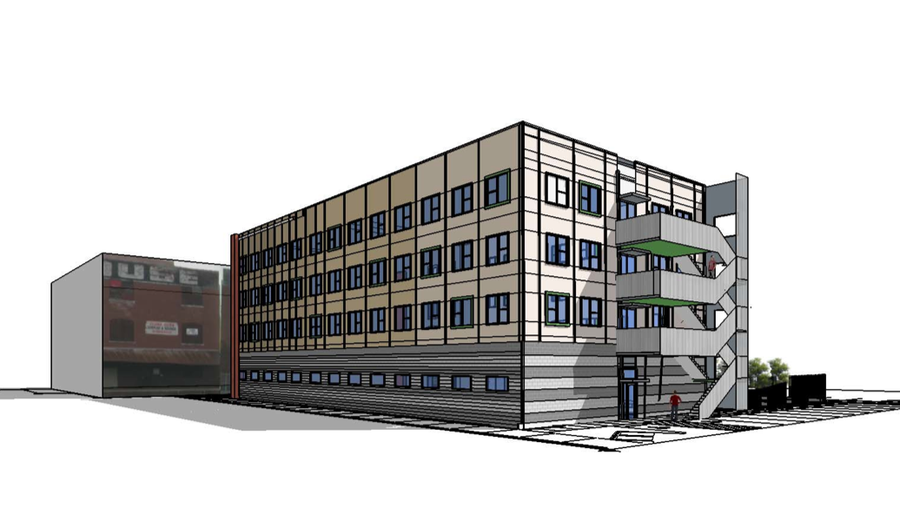 New renderings by Looney Ricks Kiss of the South Main Artspace Lofts ...