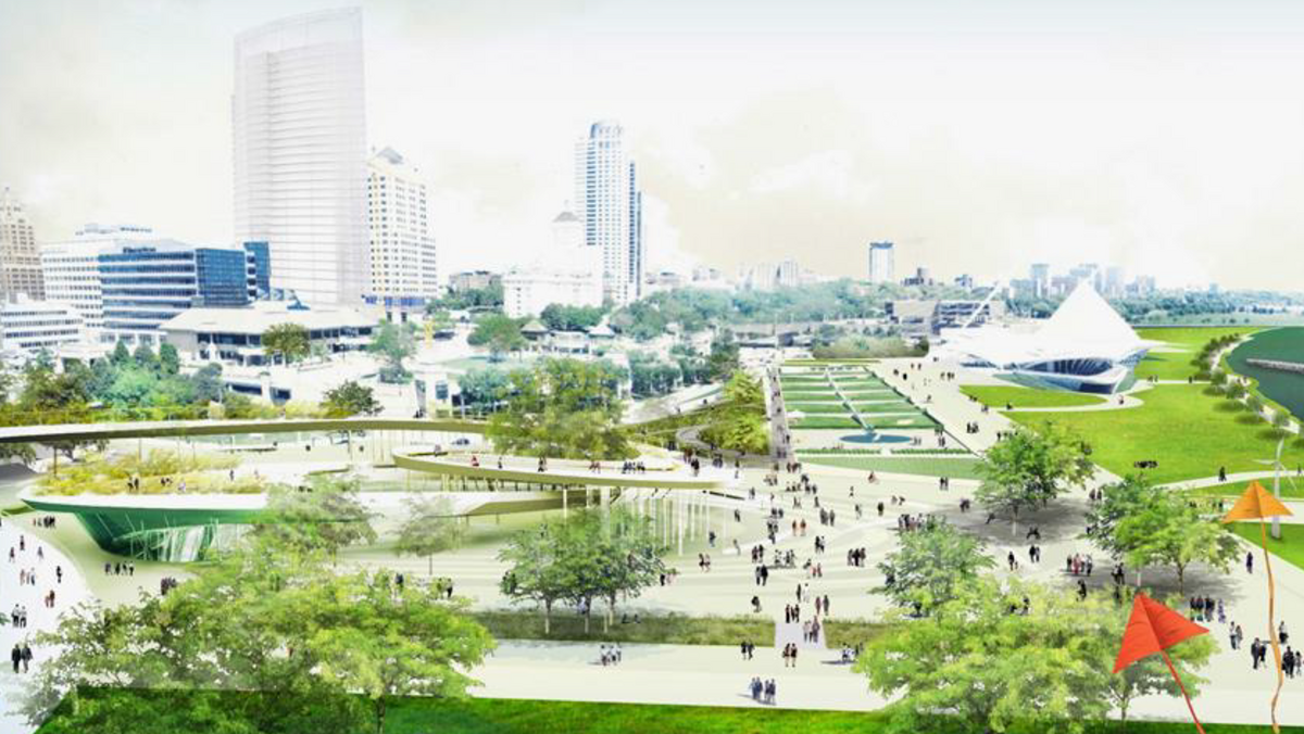 Inside the Lakefront Gateway designs: AECOM's 'Hanging Gardens' takes ...