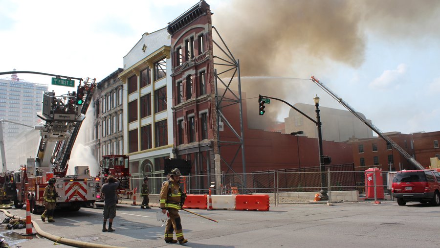 Stabilization work starting on fire-damaged Whiskey Row buildings ...