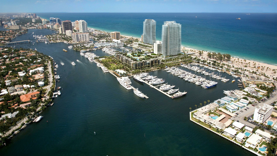 Bahia Mar air view