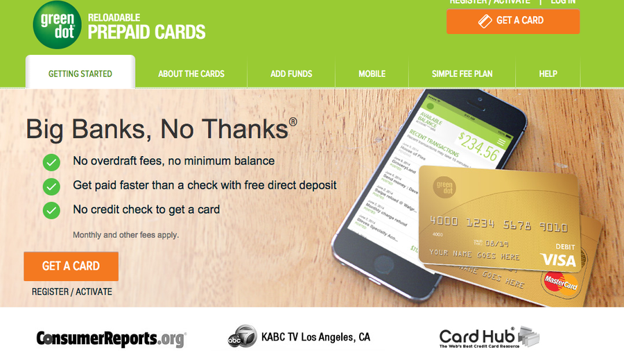 Green Dot launches MoneyPak for reloading prepaid cards with cash - L.A ...