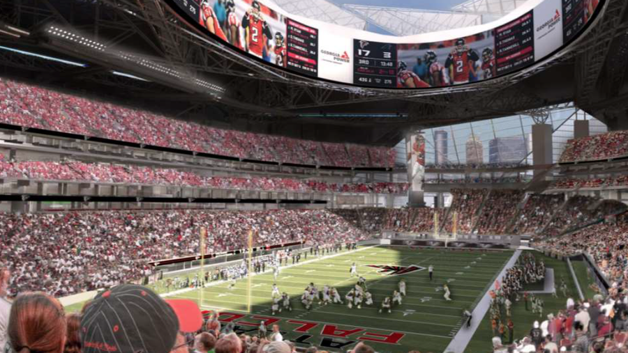 Atlanta Falcons Stadium media preview day (SLIDESHOW) - Atlanta ...