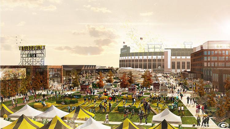 Green Bay Packers unveil first phase of $130 million Titletown District ...