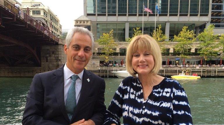 Chicago Mayor Rahm Emanuel somehow finds time for a stroll with WLS ...