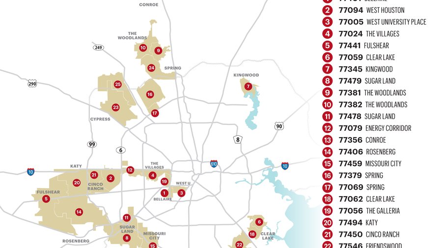 Houston’s wealthiest ZIP codes: Who lives there, what they spend their ...