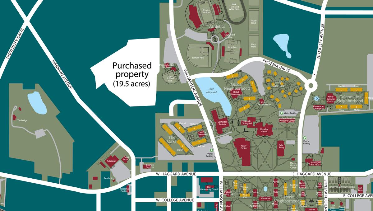 Elon University buys 20-acre site designated for convocation center ...