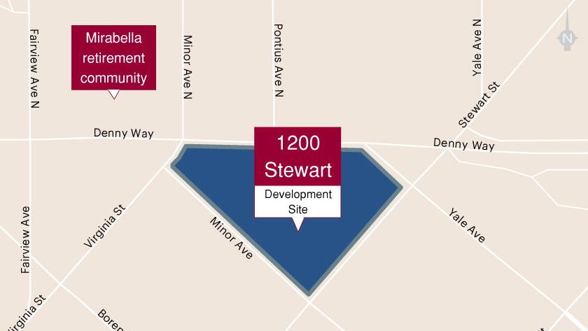 1200 Stewart development site