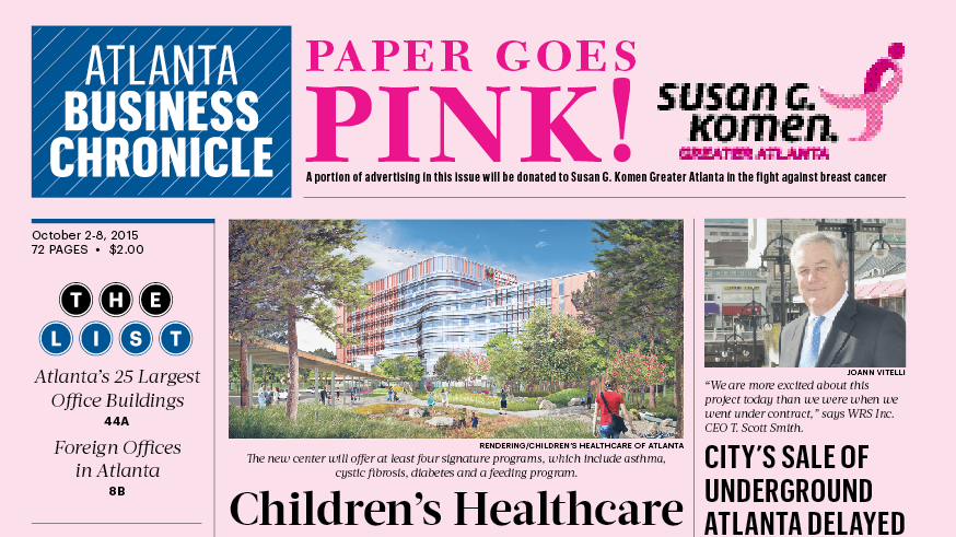 Atlanta Business Chronicle goes pink! - Atlanta Business Chronicle