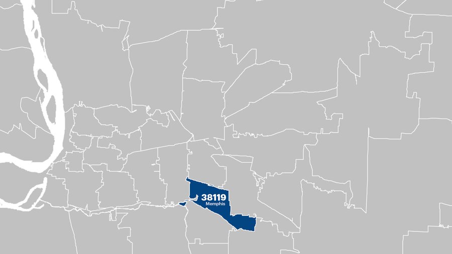 Memphis Area Wealthiest ZIP codes Map Most Affluent Local Education ...