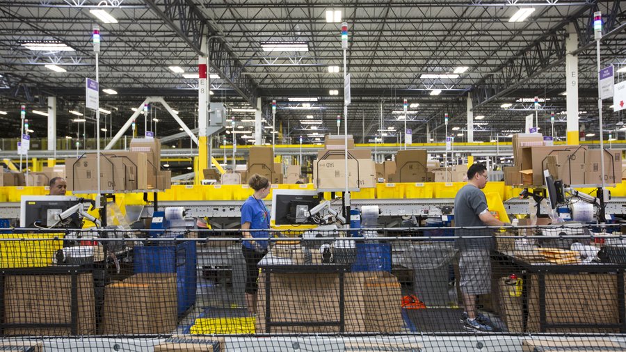 Get a look inside the massive new Amazon.com Kenosha facility ...
