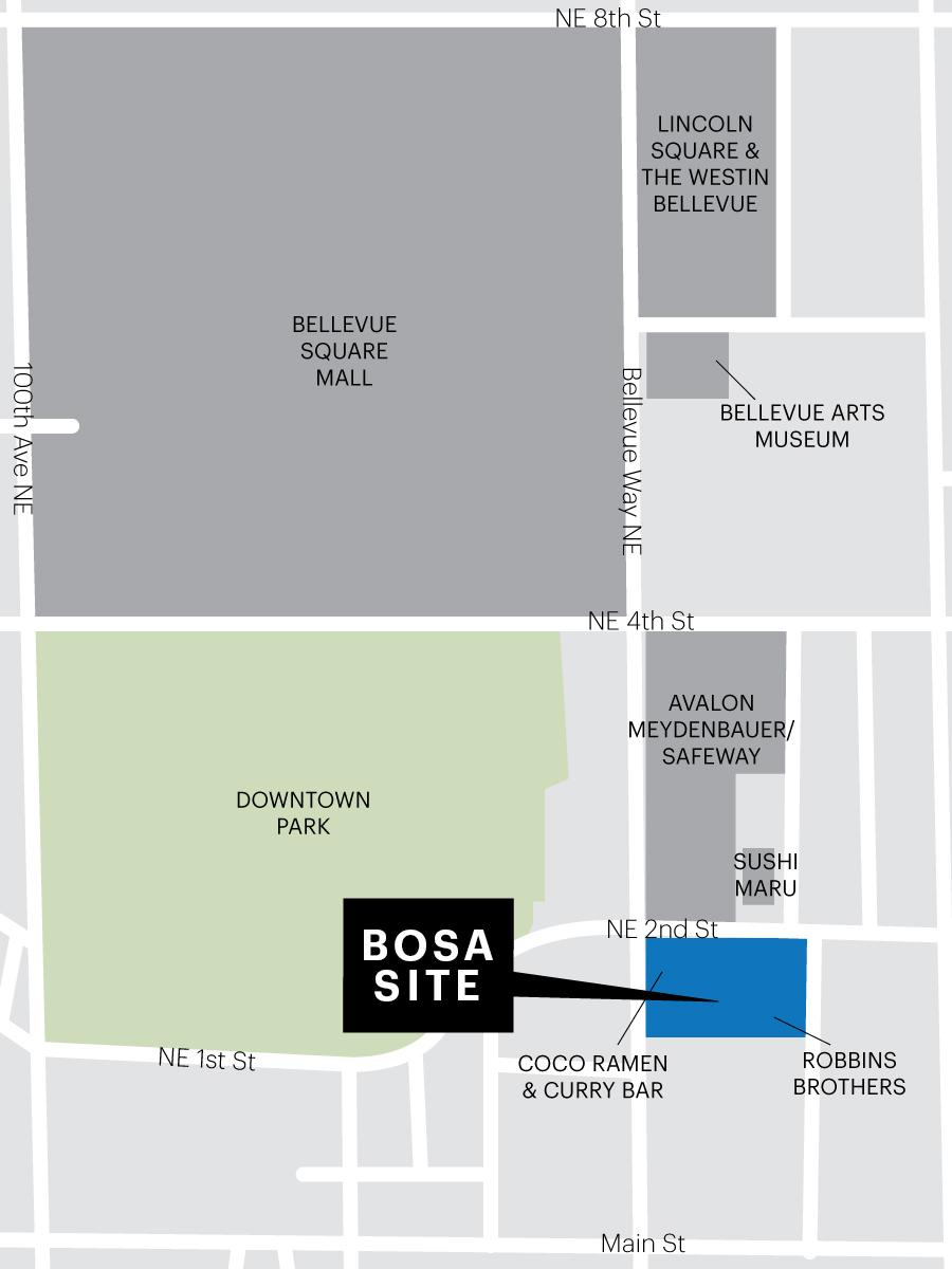 Bosa proposes 'angular' residential high-rise for downtown Bellevue ...