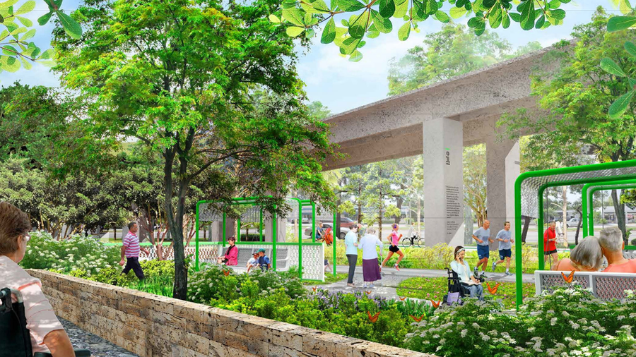 Plans for Underline linear park in Miami near Metrorail - South Florida ...