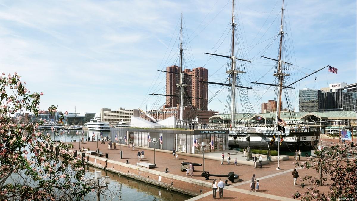 Water taxi terminal, new USS Constellation museum planned for Inner ...