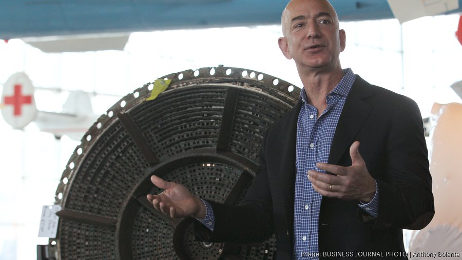 Bezos shows off recovered Apollo engines as NASA donates artifacts to ...