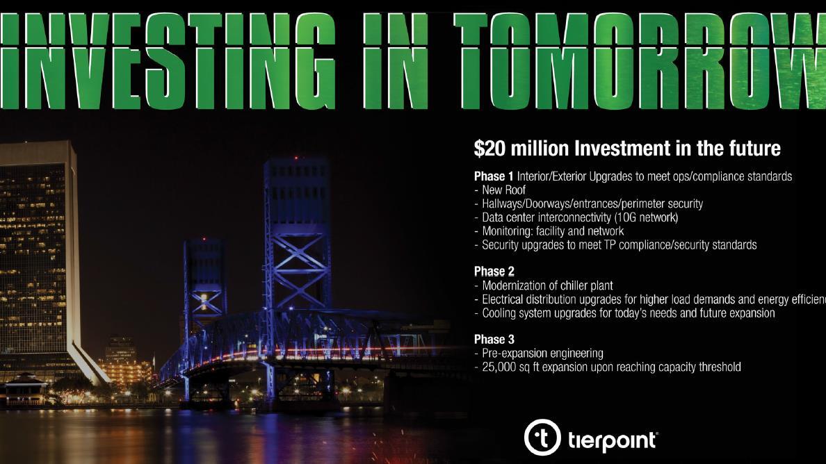 TierPoint investing $20 million into newly acquired Jacksonville data ...