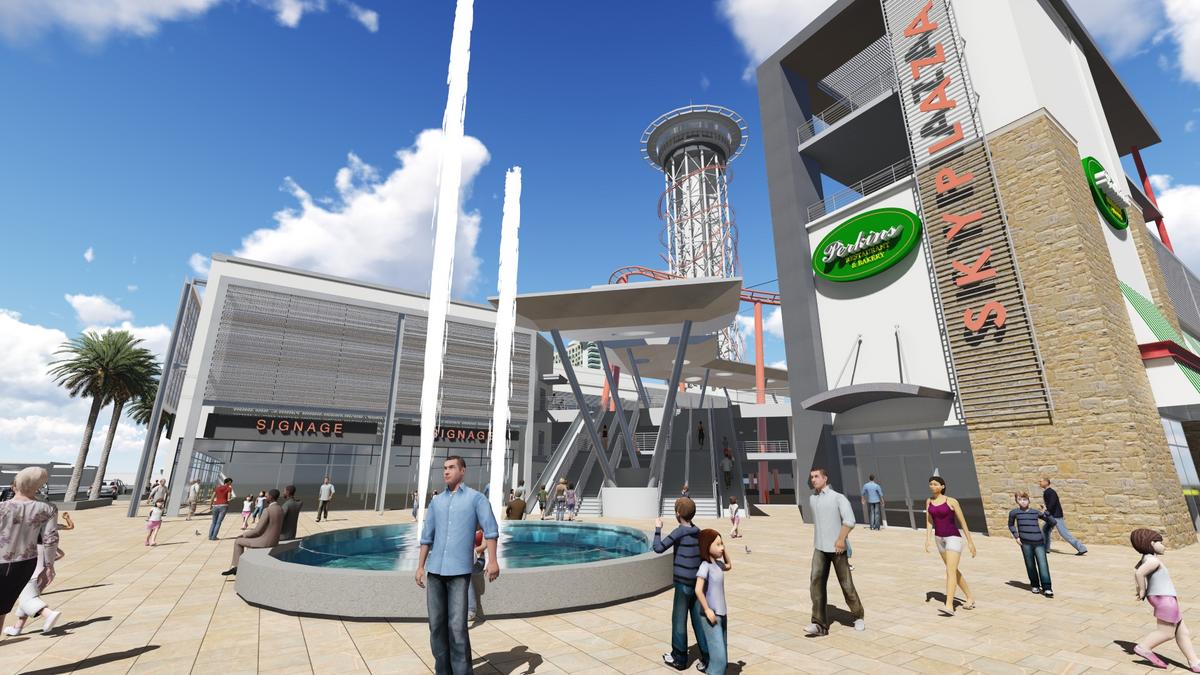 Skyplex video shows coaster vertical lift and drop tower - Orlando ...