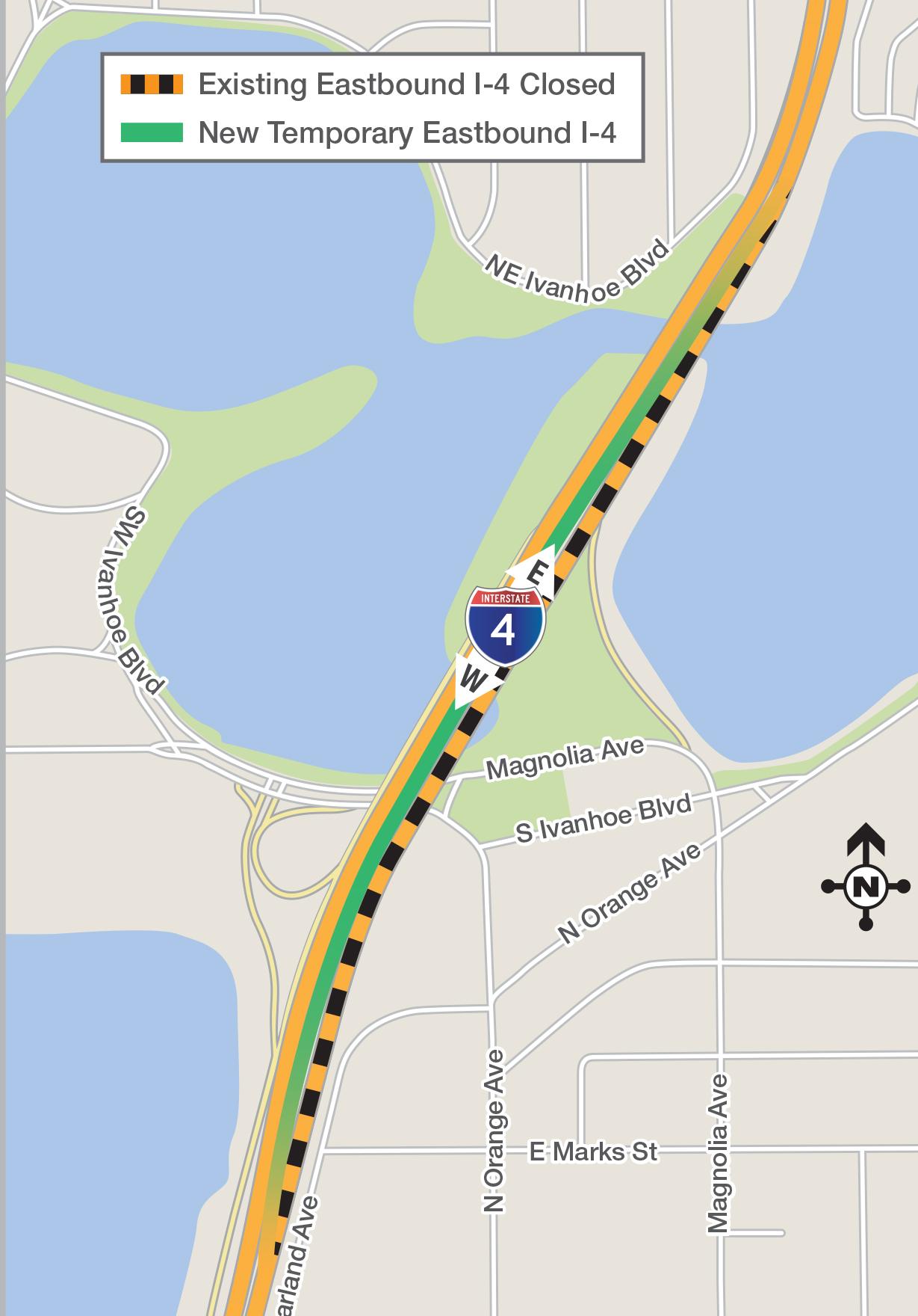 FDOT to start new I-4 traffic shift in downtown Orlando - Orlando ...