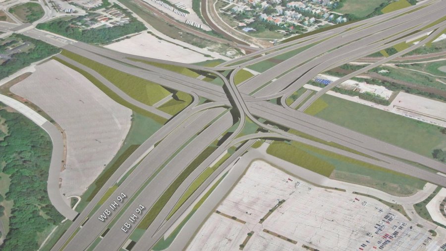 Stadium Interchange plan includes new I-94 alignment near downtown ...