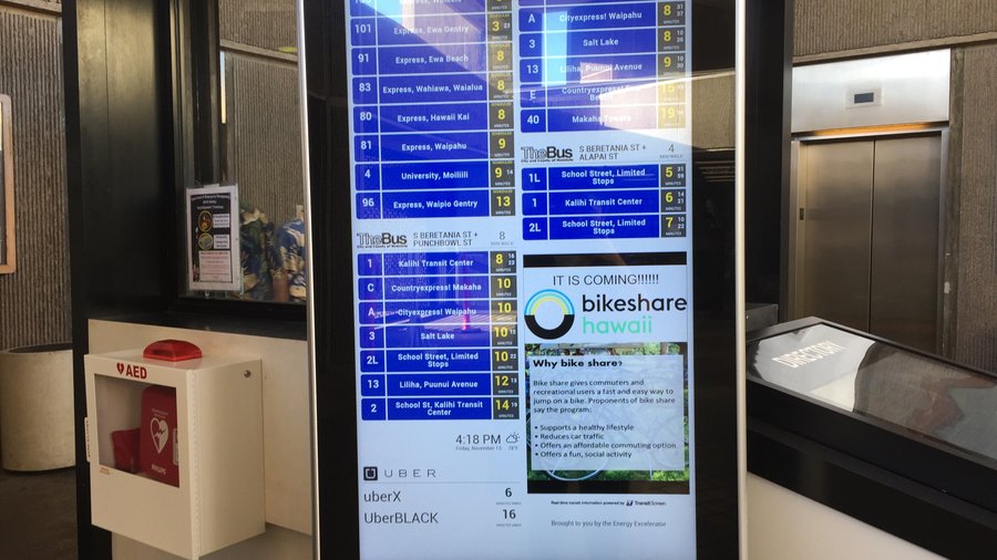 Transportation display firm TransitScreen launches Honolulu project ...