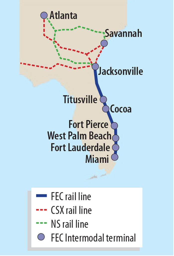 How the FEC Railway’s plan could help unclog South Florida roads ...