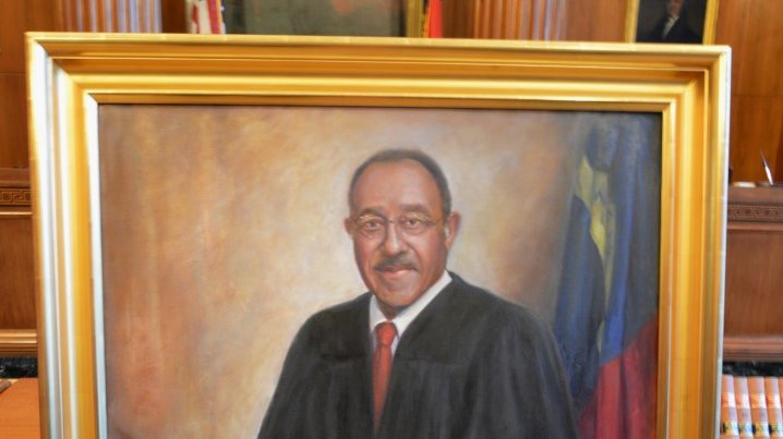 Portrait of Henry Frye, first black chief justice, now displayed in N.C ...