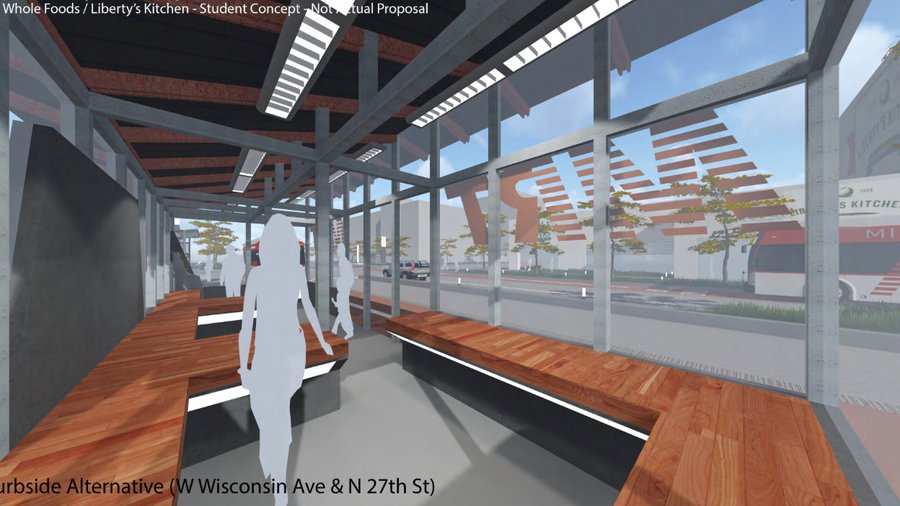 Major bus rapid transit, streetcar station on Wisconsin Avenue among ...