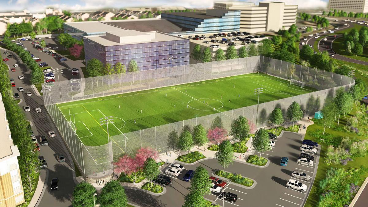 Boro developer Meridian Group pitches a full-size athletic field by the ...