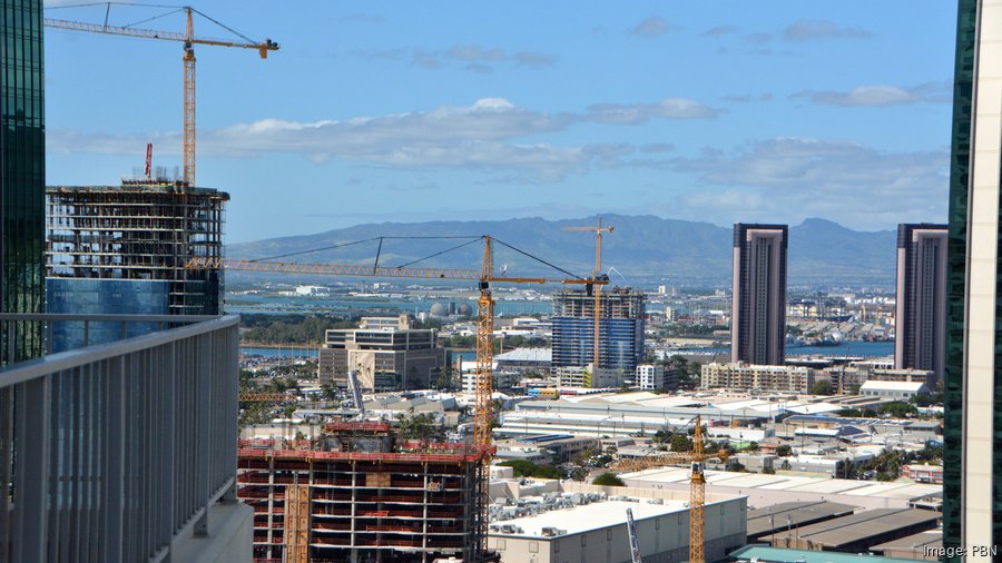 Construction cranes in Honolulu hold steady, report says - Pacific ...