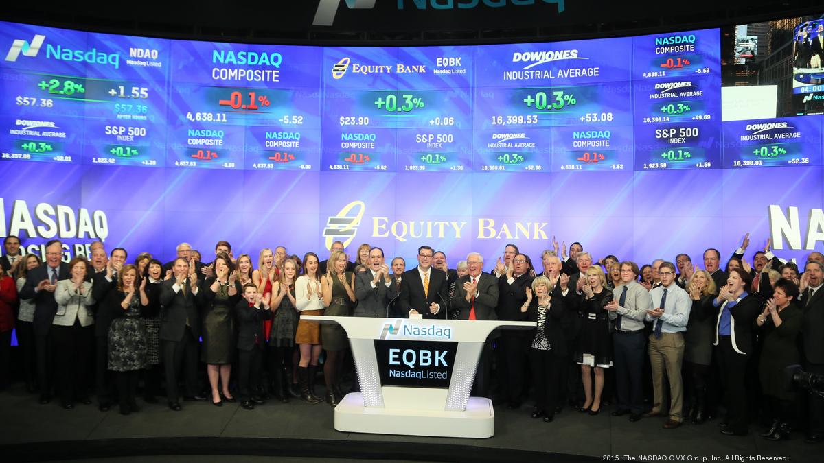 Brad Elliott, Equity Bank mark Monday close of Nasdaq - Wichita ...
