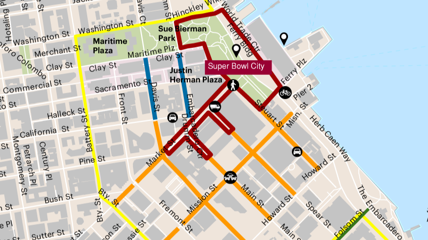 Get ready for the tourists: Our Super Bowl City Interactive Map - San ...